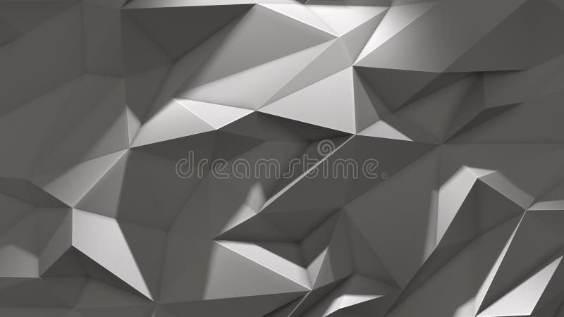 3d Render White Abstract Low Poly Triangle Background with Shadow Stock ...