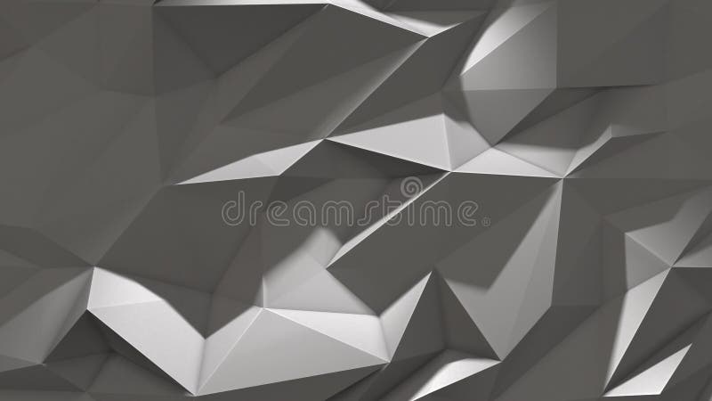 3d Render White Abstract Low Poly Triangle Background with Shadow Stock ...