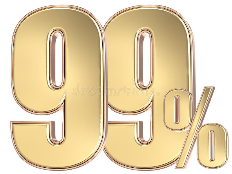 3D Render with White Background 99 Percent Stock Illustration ...