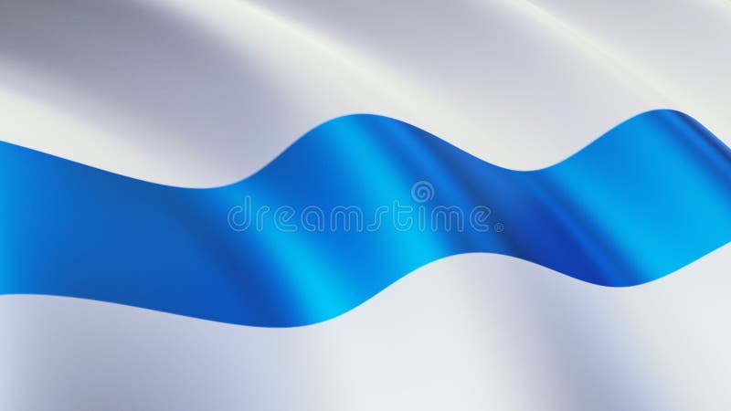 3d Render, White-blue-white Anti War Waving Flag Macro, Abstract ...