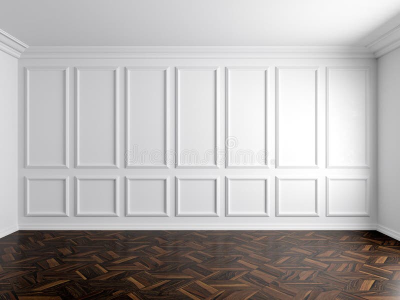 3d Render of White Interior with Panels on Wall 8k Stock Illustration ...