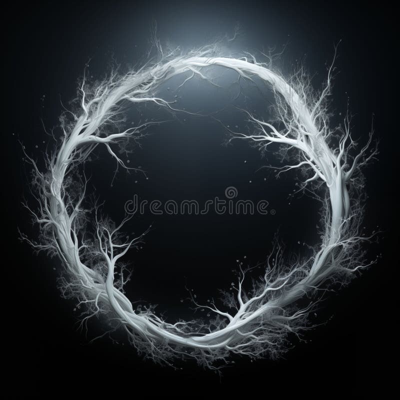 3d Render of White Lightning on Dark Background with Space for Text ...
