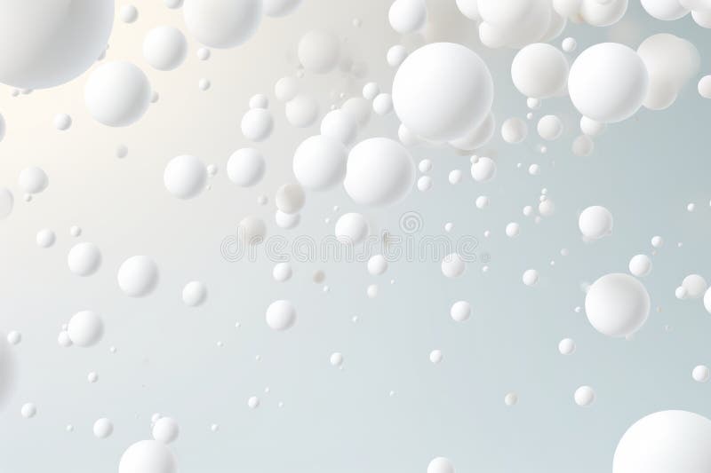 3d Render of White Particle on White Backgrond Stock Illustration ...