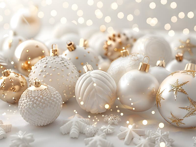 3d Render Winter Holiday Wallpaper Festive White Stock Illustration ...