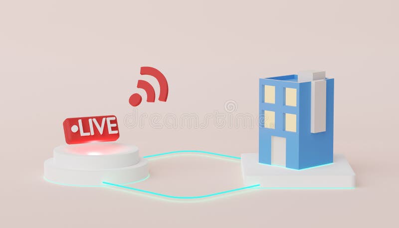 3d Render Wireless Network Connection To Device. User Interface for Web ...