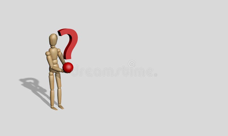 Wooden Dummy Look Question Stock Illustrations – 5 Wooden Dummy Look ...