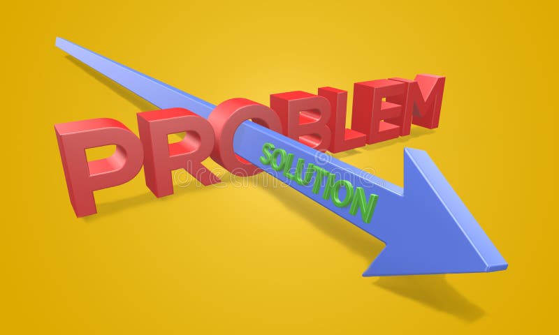 Solution Arrow with Graph Background Stock Illustration - Illustration ...