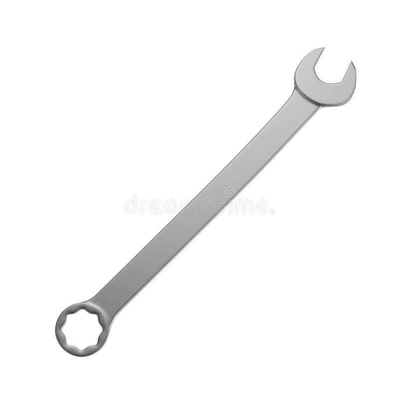 3d render of wrench stock illustration. Illustration of tool - 39589927
