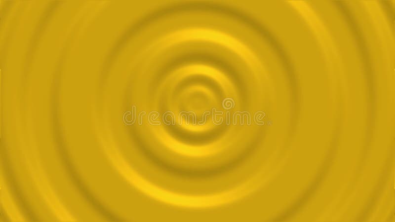 3d Render of Yellow Abstract Pattern of Liquid Ripples. Seamless Loop ...