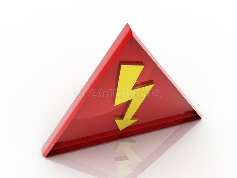 3d Renderd Electric Sign Stock Image Stock Illustration - Illustration ...