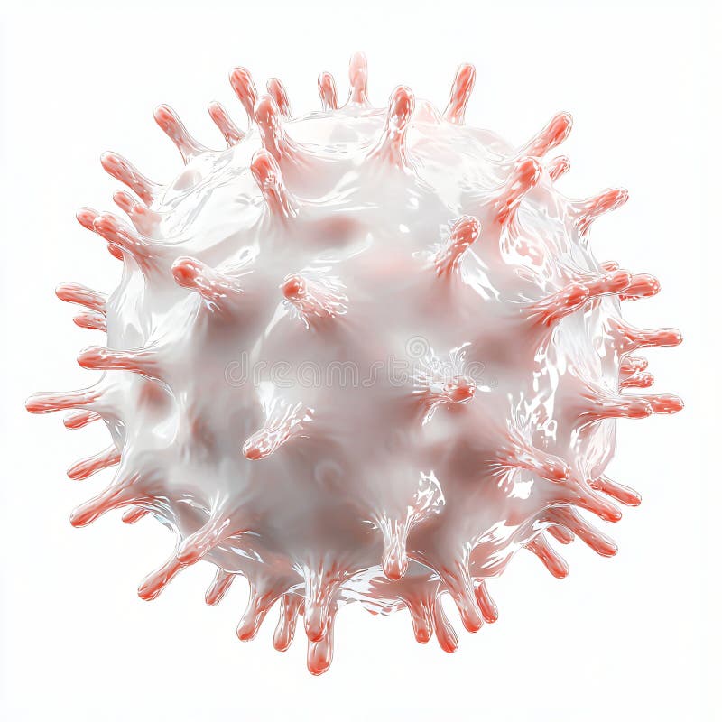 Abstract Virus Cell Germ Bacteria Microbe 3D Render AI Generated. Stock ...