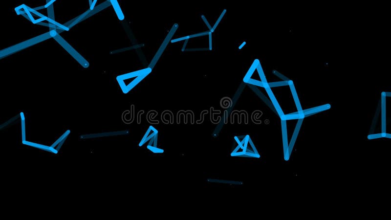 3d Rendered Abstract Plexus Shapes. Connection and Web Concept Stock Video - Video of analytics ...