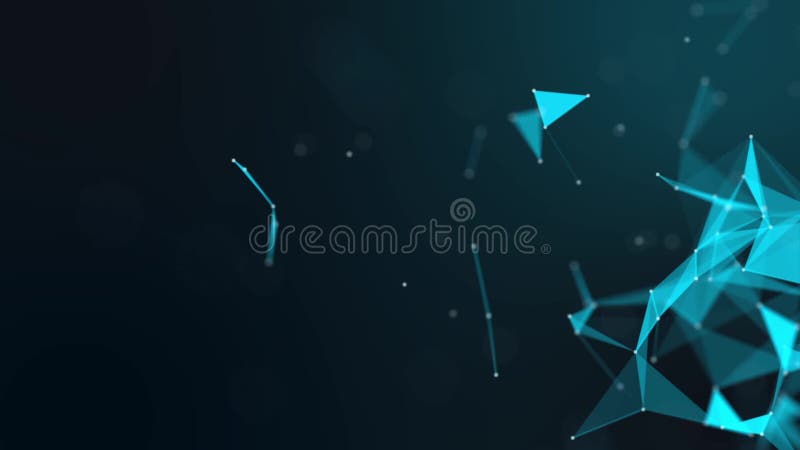 3d Rendered Abstract Plexus Shapes. Connection and Web Concept Stock Video - Video of atom ...