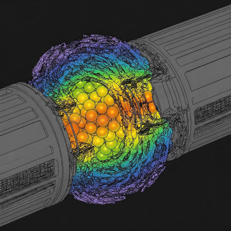 Rainbow Gradient Pressure Cylinder Sphere (Generated with AI) Stock ...
