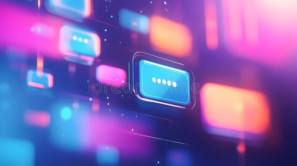 3D-rendered AI-powered Chatbot with Futuristic Holographic Digital ...