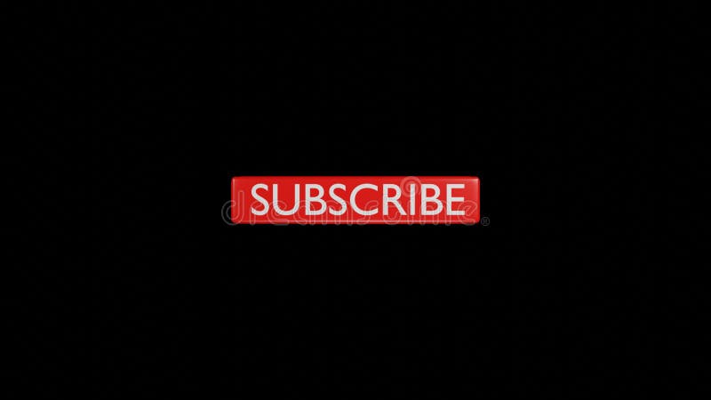 3d Rendered Animated Subscribe Button Stock Video - Video of mockup ...