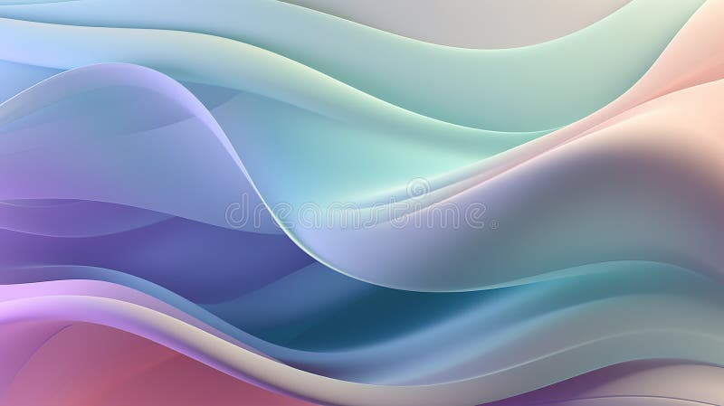 3d Rendered Background, Smooth Flowing Transparent Silky Material ...