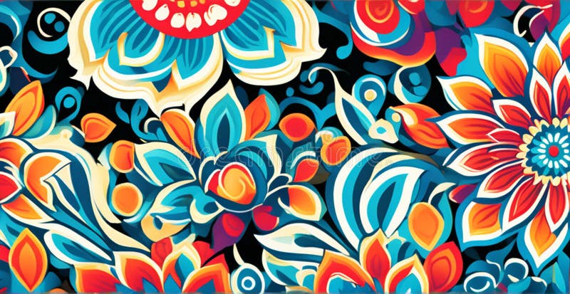 3d Rendered of Batik Pattern. in the Style of Traditional Pattern ...