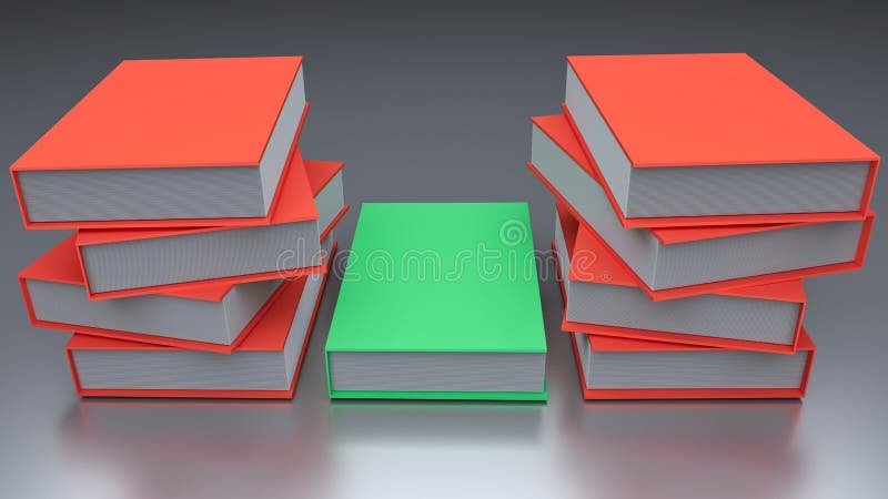3d rendered books stock illustration. Illustration of reading - 97721686