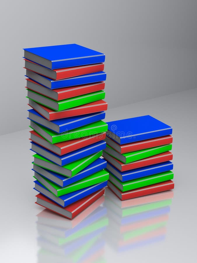 3d rendered books stock illustration. Illustration of render - 97845067