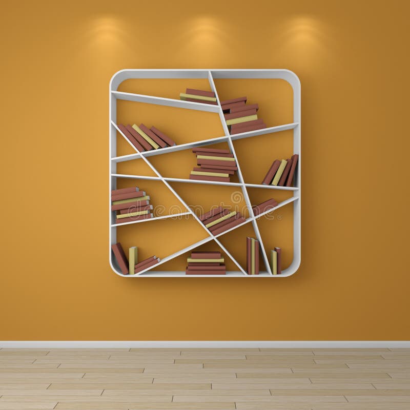 3d rendered bookshelves. stock image. Image of decorative - 65433047