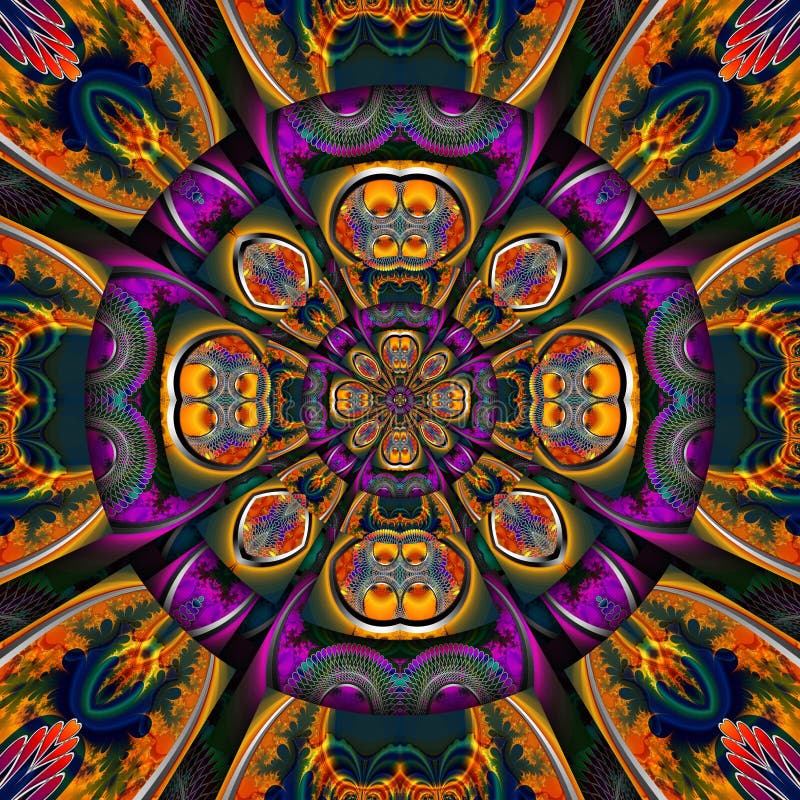 3D Render Combo Pattern Tile Stock Illustration - Illustration of ...