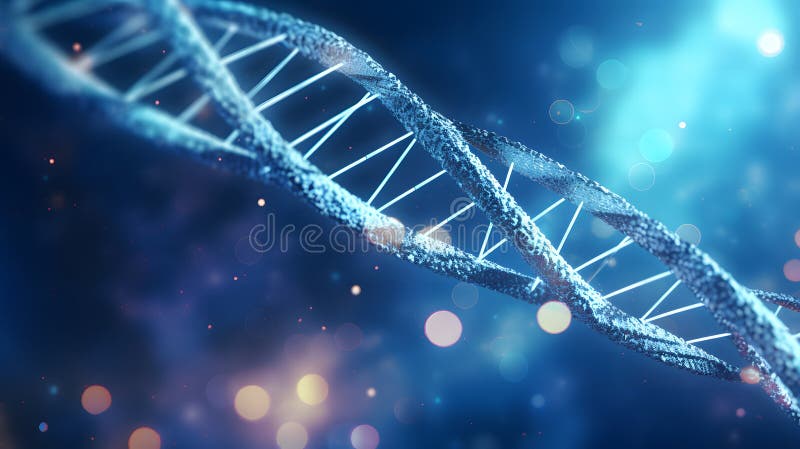 3d Rendered DNA Structure Science, Biology Background Biochemistry, Genetic. Stock Illustration ...
