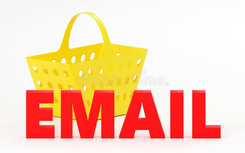 3d Rendered Email Red Sign Pattern Floor Minimal Concept 3D Render ...