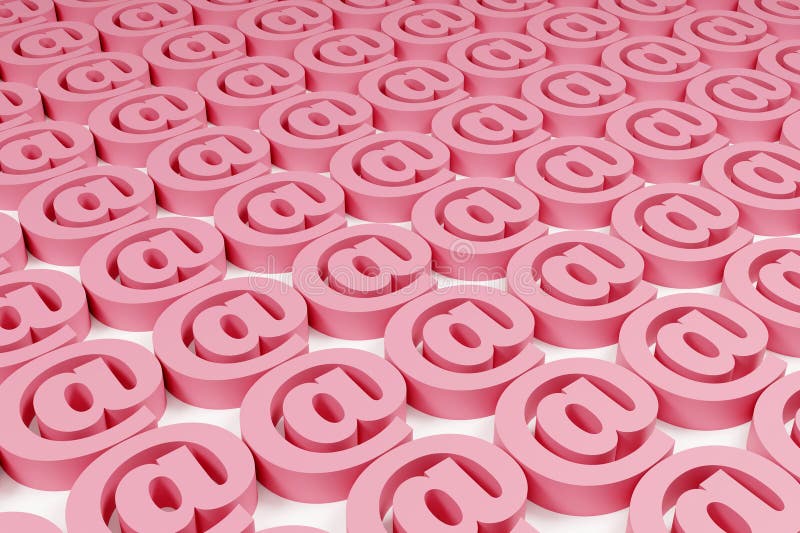 3d Rendered Email Sign Pattern Floor Minimal Concept 3D Render Stock ...