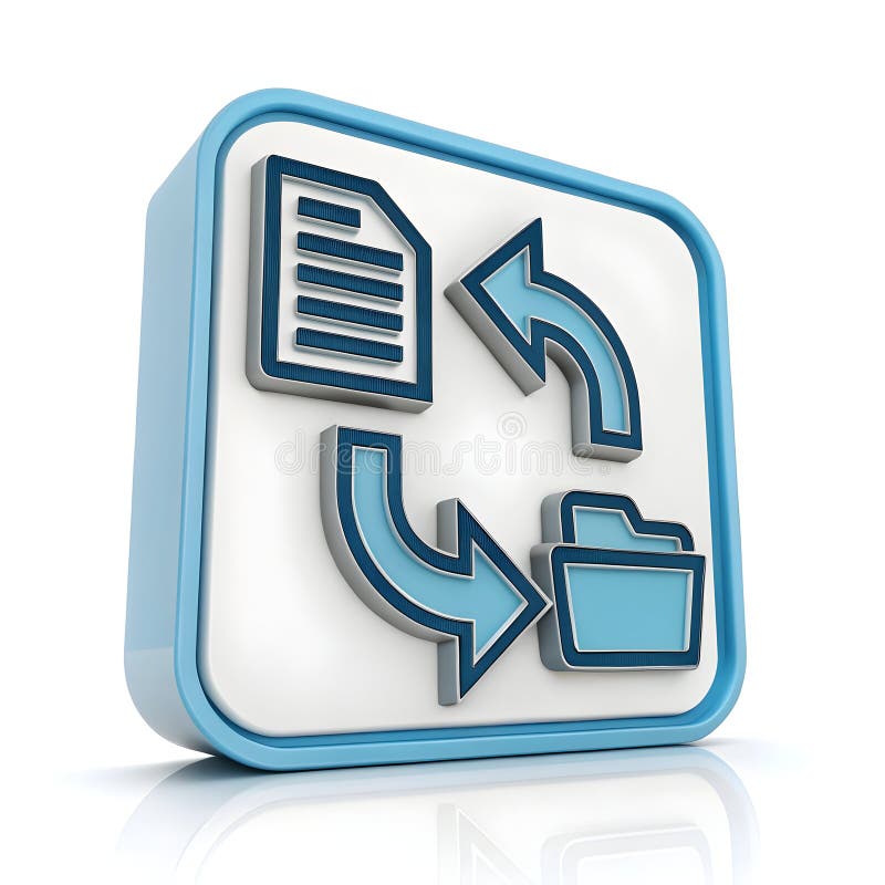 Rendered File Transfer Concept Icon Stock Illustrations – 193 Rendered File Transfer Concept ...