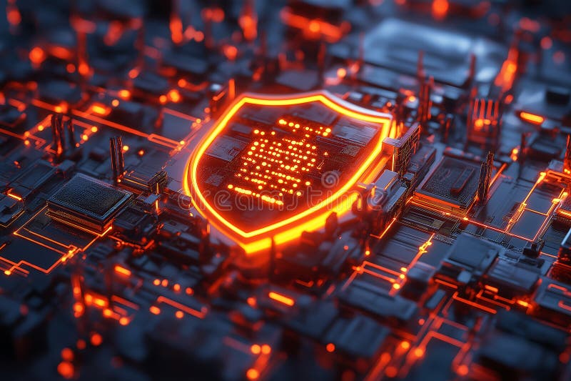 A 3D-rendered Firewall Visually Represented As a Giant, Stock ...