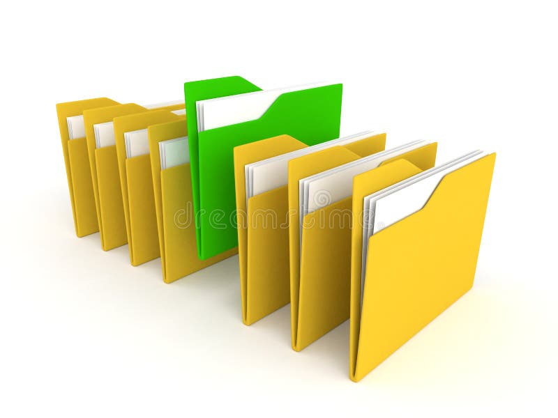 Green Folder Swoosh Line Abstract Background Stock Vector ...