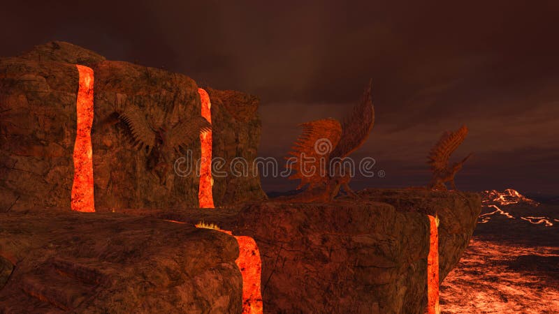 3D rendered hell stock illustration. Illustration of abyss - 61329769