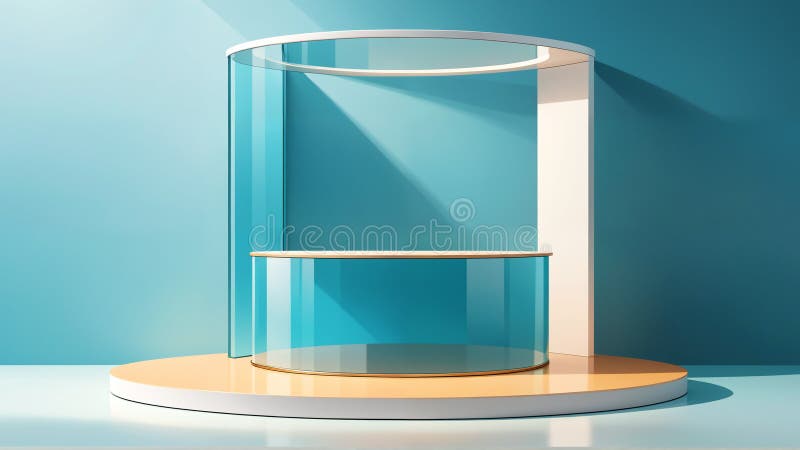 3D Rendered High-Quality Product Display Platform Background Stock ...