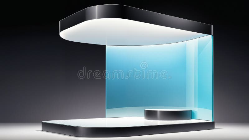 3D Rendered High-Quality Product Display Platform Background Stock ...