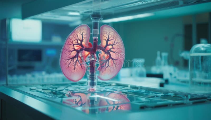 3D Rendered Human Kidneys in Lab Stock Illustration - Illustration of ...