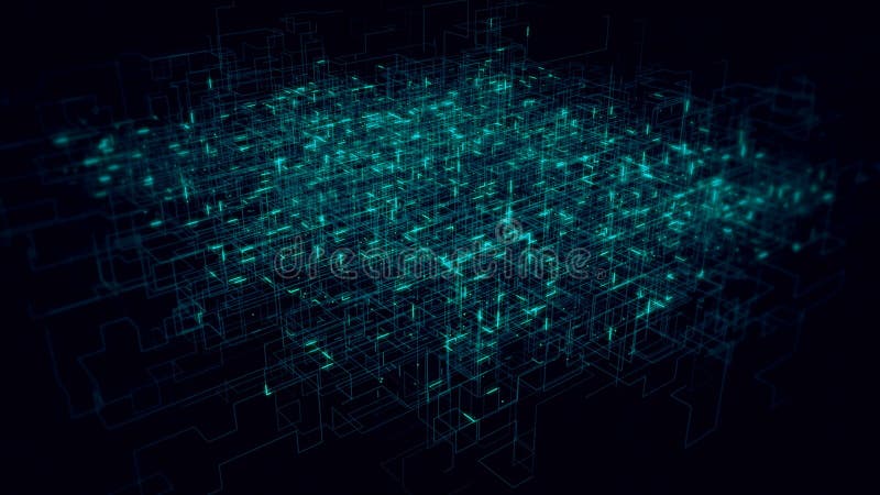 3d Rendered Illustration of Big Data Stock Illustration - Illustration ...