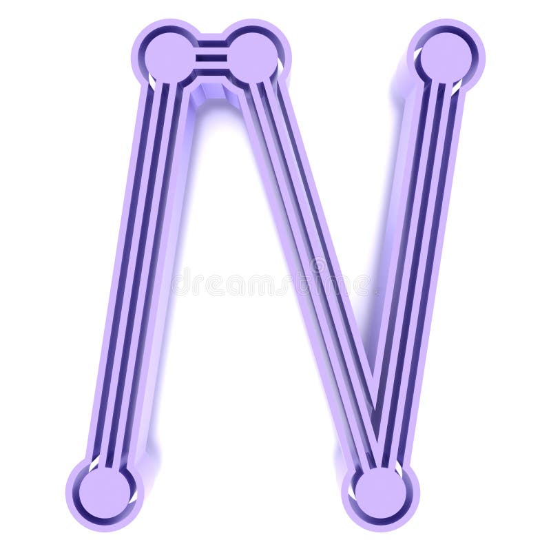 3D Rendered Illustration.Decorative Slanted Letter.Custom Art Font ...