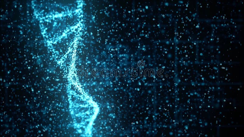 3d Rendered Illustration of Digital DNA Molecule Structure Stock ...