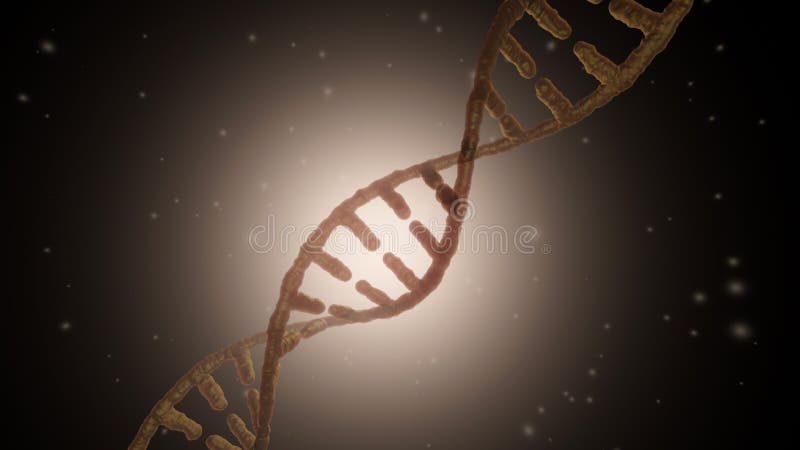 DNA Helix Under Microscope. Genetic Concept Background Stock ...