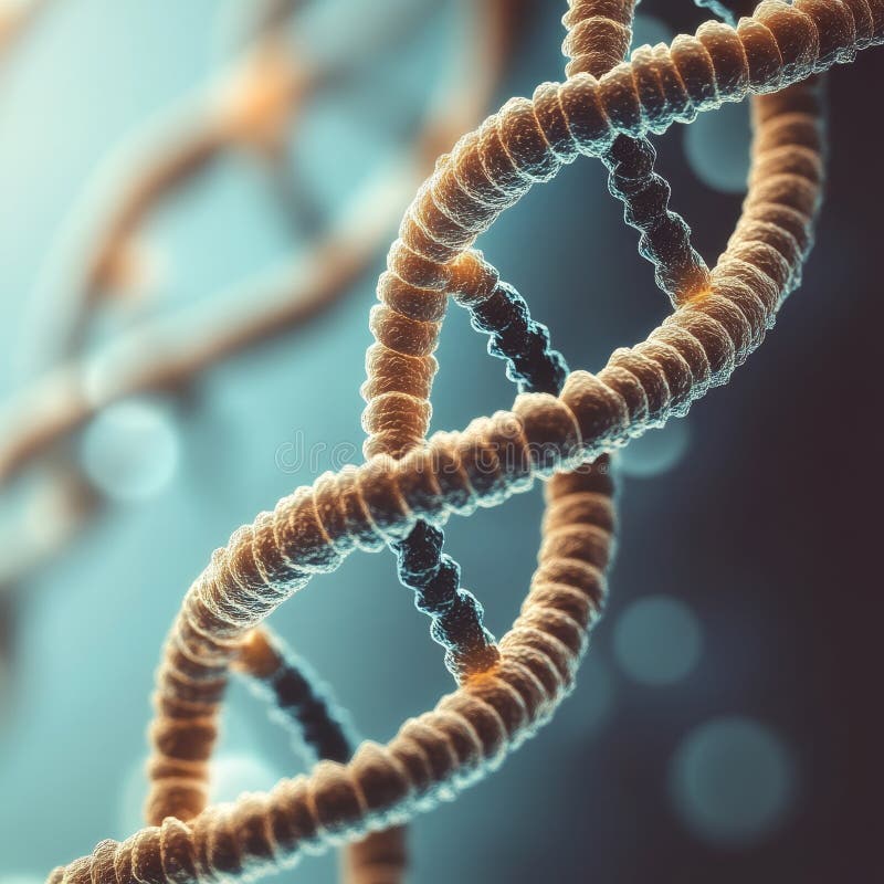 3D Rendered Illustration of a DNA Molecule Structure Representing ...