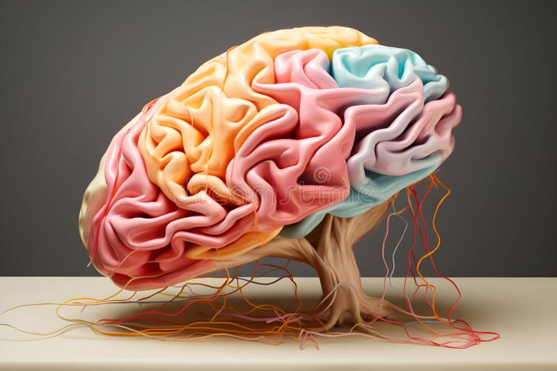 3d Rendered Illustration of Human Brain - Ai Generated Stock ...