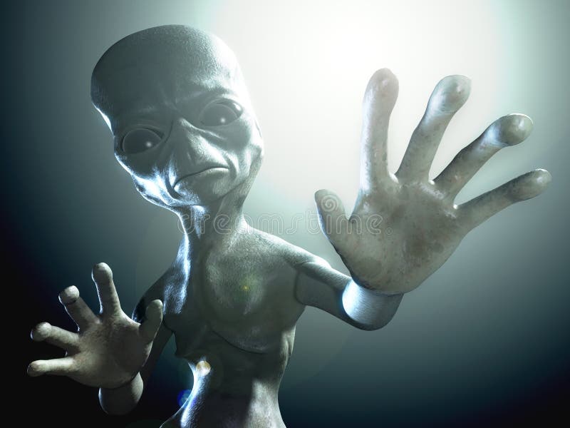 Humanoid Alien Drawing