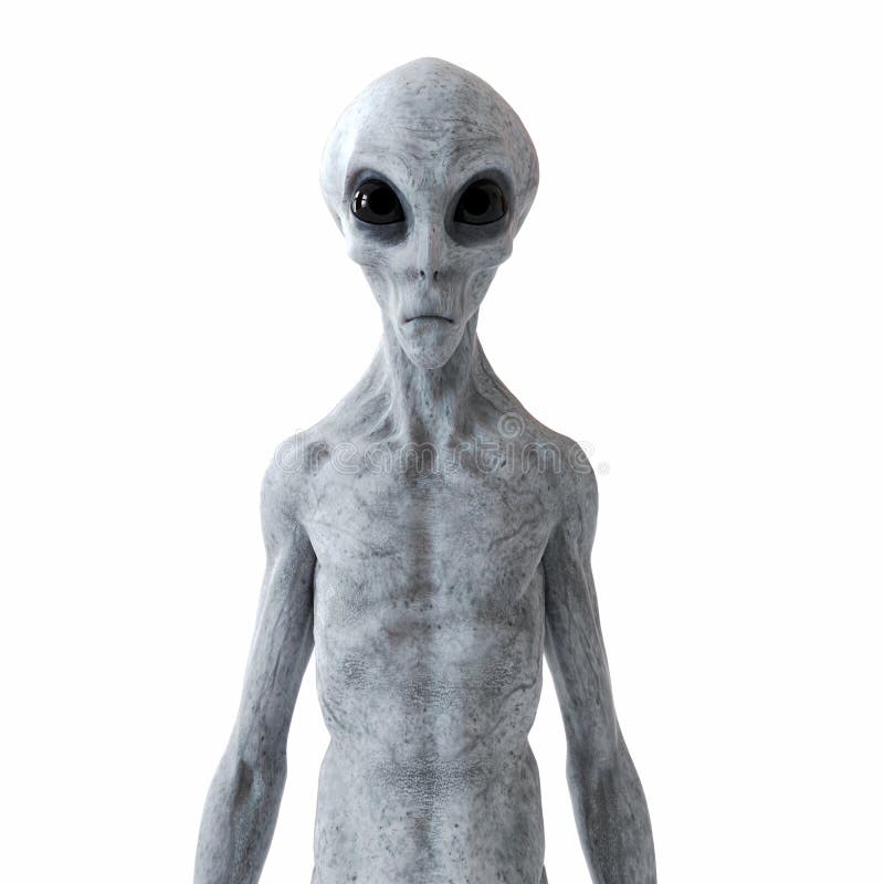 Humanoid Alien with Furry Body, Fangs and Fierce Look, Vector ...