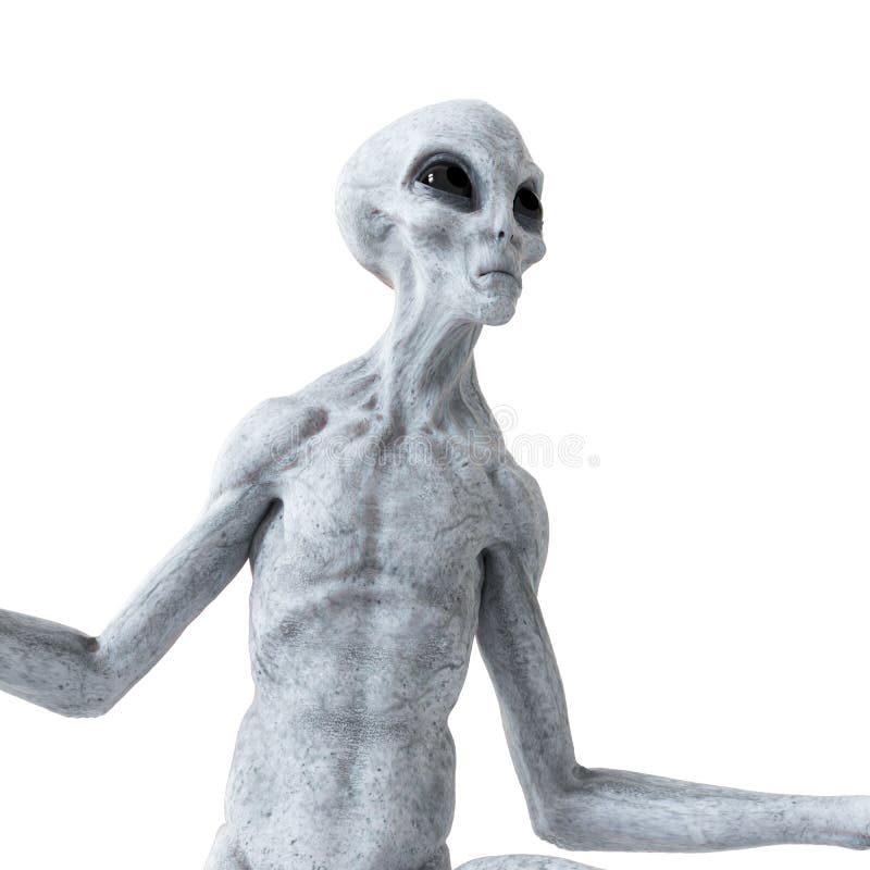 Humanoid Alien with Furry Body, Fangs and Fierce Look, Vector ...