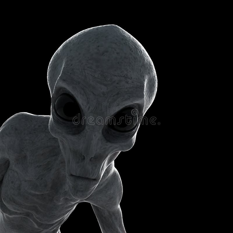 Humanoid Alien with Furry Body, Fangs and Fierce Look, Vector ...