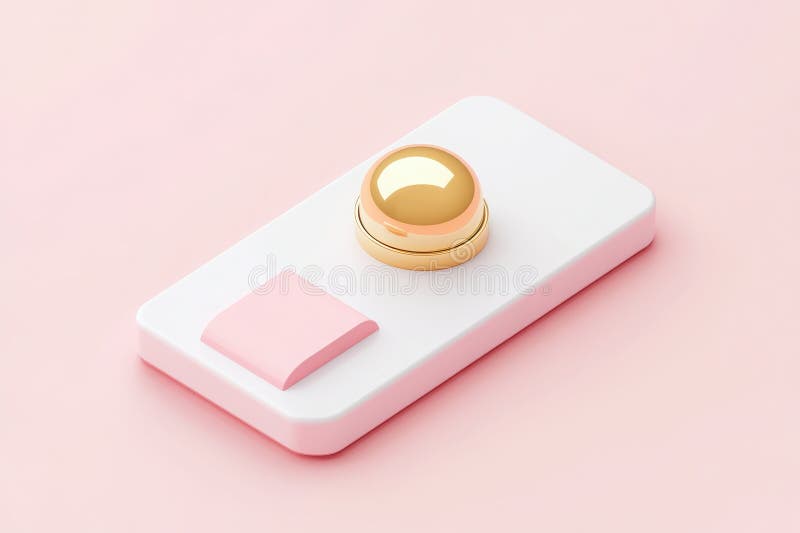 A 3D-rendered Illustration of a Minimalist Notification Bell with a ...