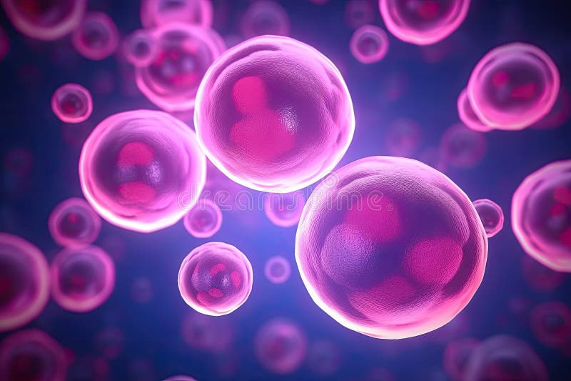 3d Rendered Illustration of the Pink Cells Stock Illustration ...