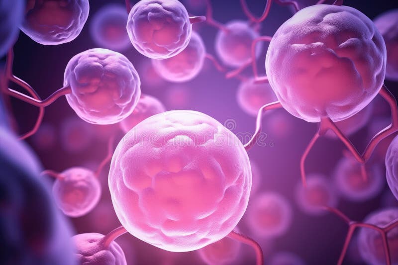 3d Rendered Illustration of the Pink Cells Stock Illustration ...