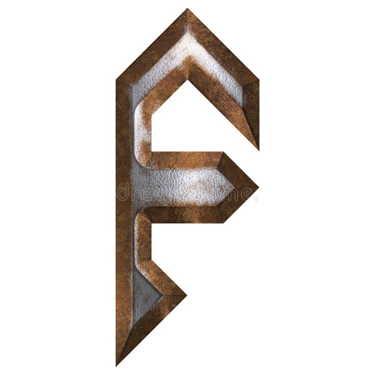 3D Rendered Illustration.Rusty Gothic Font.Vector Alphabet. Stock Photo ...